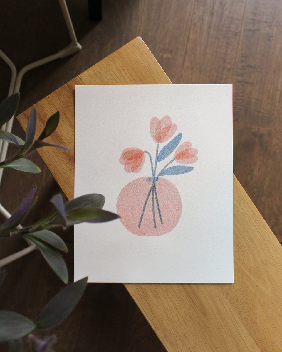 Tulip • Risograph Print – HEMLEVA
