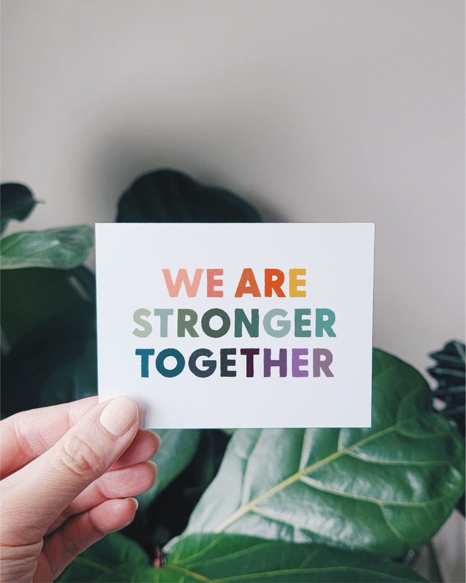 We Are Stronger Together • Clear Sticker – HEMLEVA